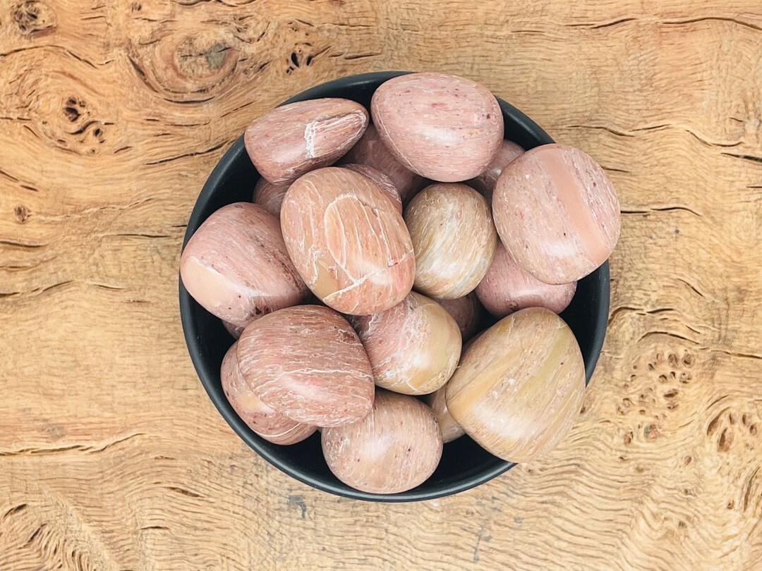 Pink Petrified Wood Tumbled Stone - Polished Pink Petrified Wood ...