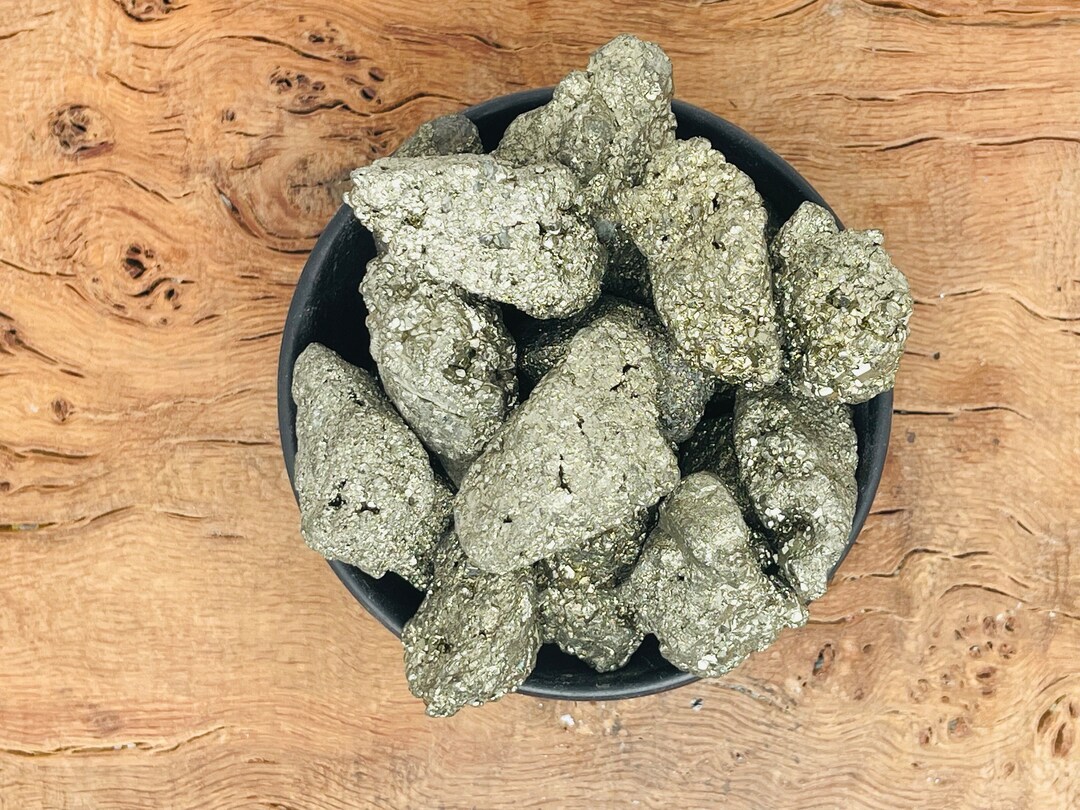 Golden Pyrite Rough Stone - Raw Pyrite Crystal - Golden Pyrite Crystals ...