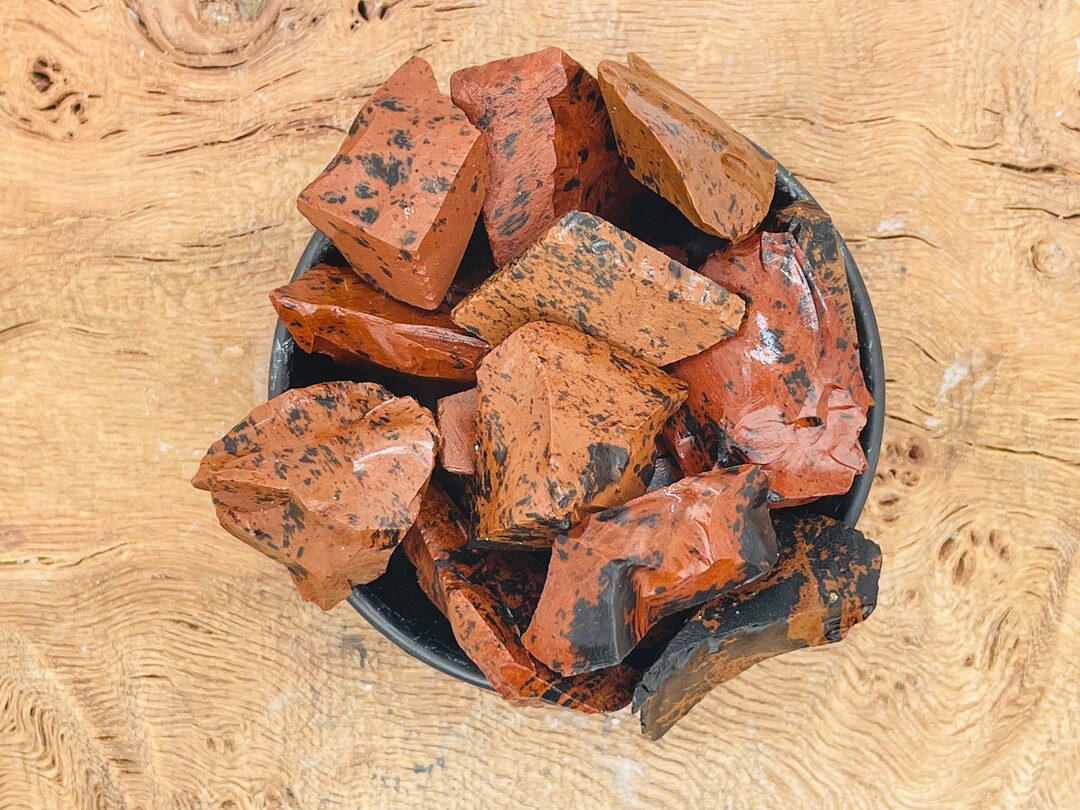 Mahogany Obsidian Rough Stone - Obsidian Raw Stone - Pocket Crystal ...