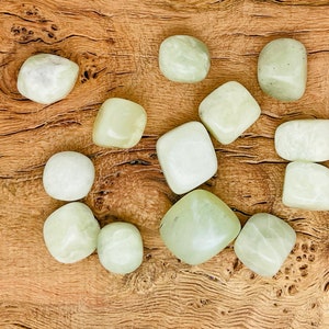 Light Jade Tumbled Stone - New Jade Crystal - Serpentine - Love ...