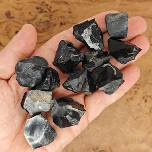 Black Onyx Rough Stone - Raw Black Onyx - Geniune Crystals - Black ...