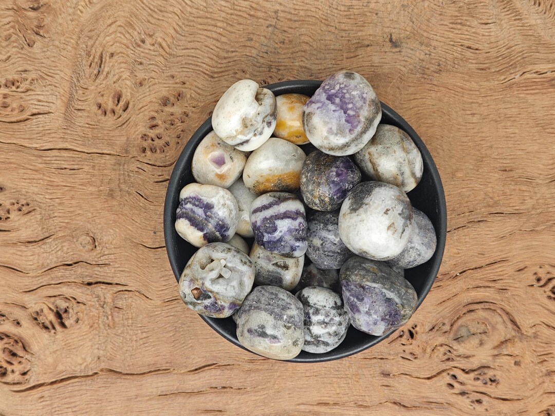 Fluorite Root Tumbled Stone - Purple Root Fluorite Crystal - Healimng ...