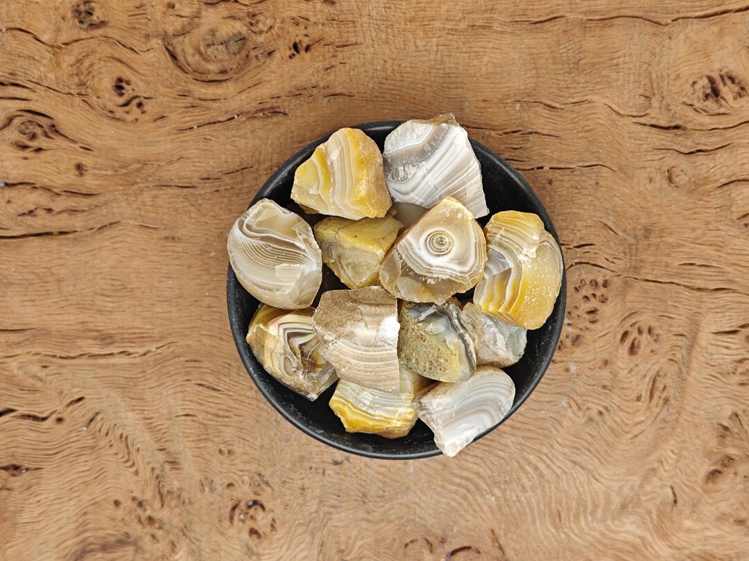 Botswana Agate Rough Stone - Raw Botswana Agate Crystals - Rocks ...