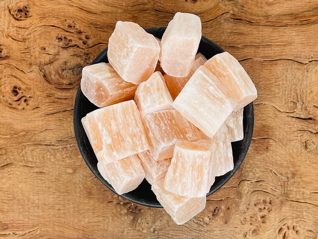 Orange Gypsum Selenite Rough Stone - Natural Orange Selenite - High ...
