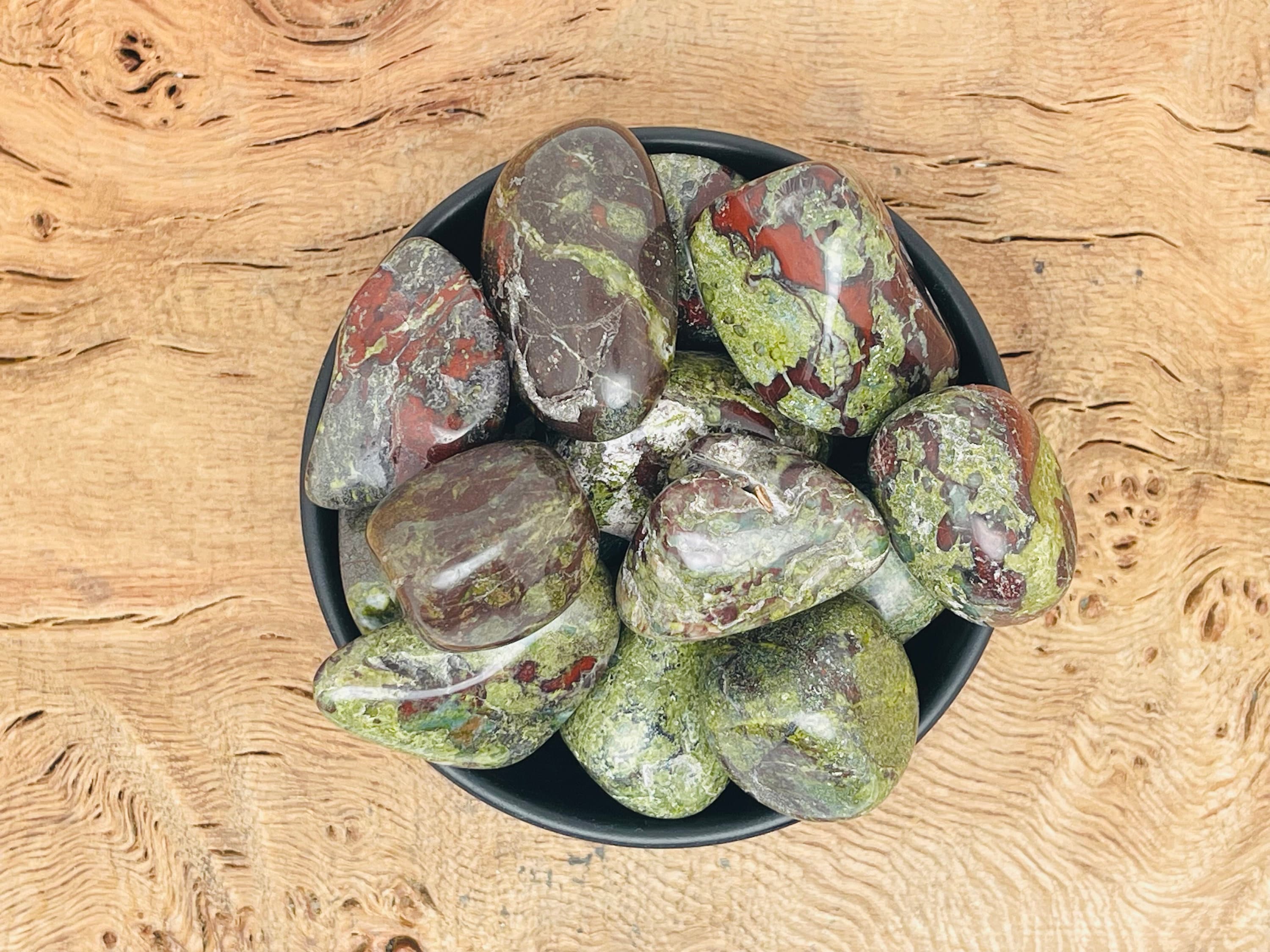 Dragon Blood Tumbled Stone - Healing Crystals - Dragon Blood Jasper ...