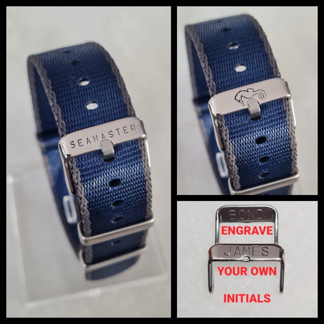 20mm 22mm SEAMASTER Watch Strap Buckle Military Ballistic Nylon 20mm ...