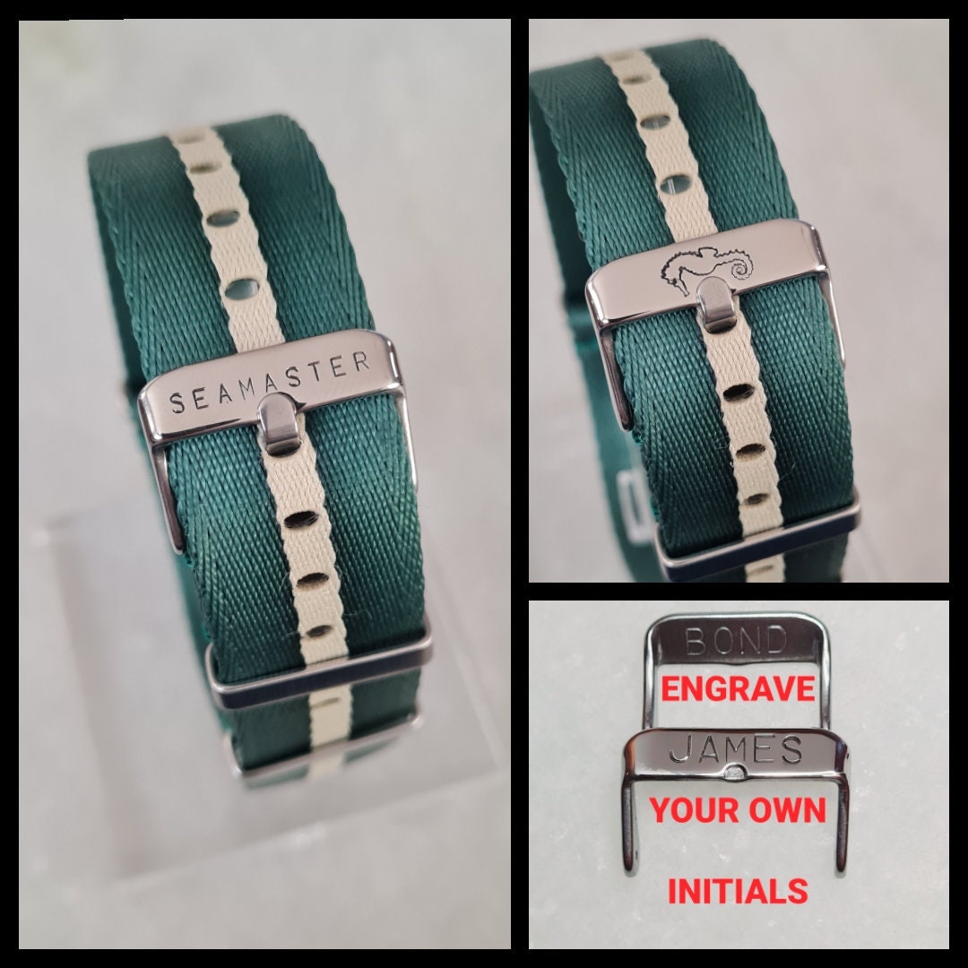 18mm 20mm 22mm SEAMASTER Watch Strap Buckle Military Ballistic Nylon ...