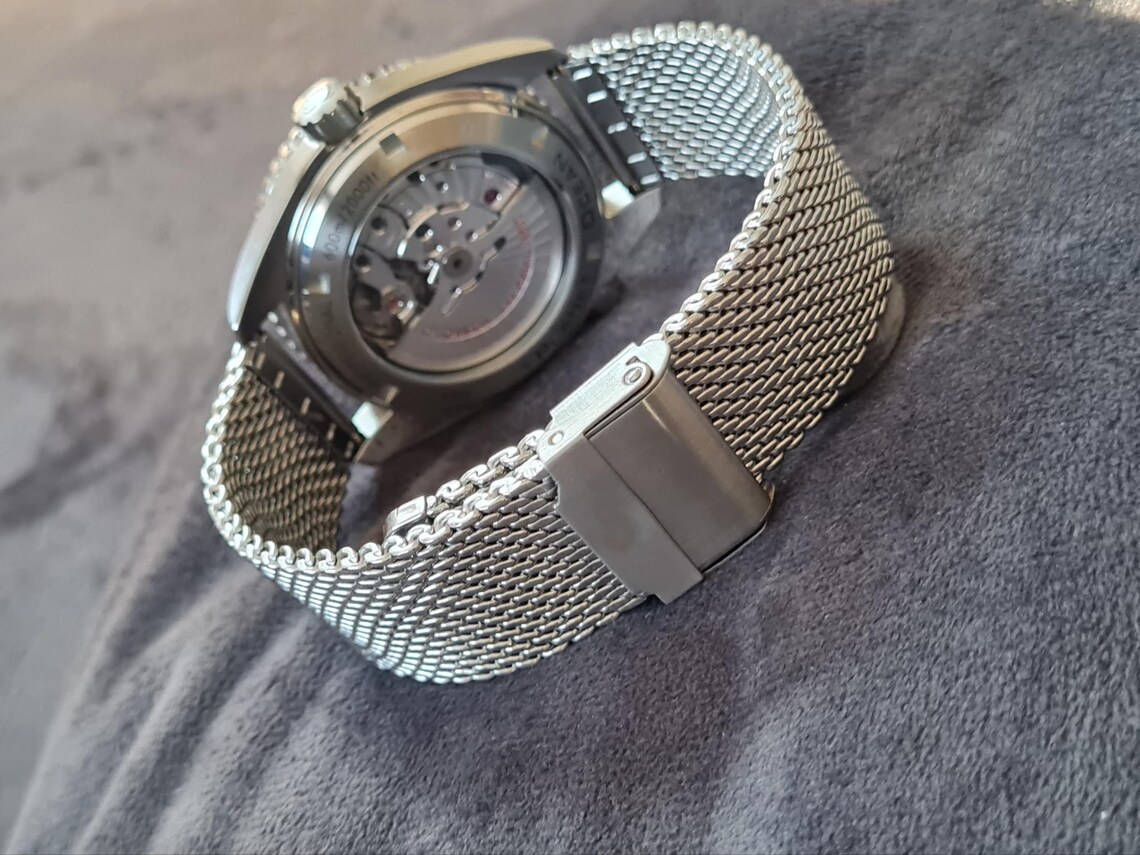 Shark SEAMASTER Watch Strap 18 20mm 22mm 24mm Exceptional 316l SS Mesh ...