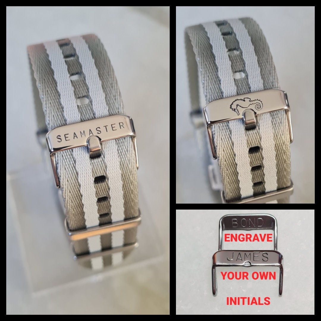 20mm 22mm SEAMASTER Watch Strap Buckle Military Ballistic Nylon 20mm ...