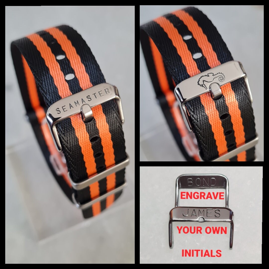 20mm 22mm SEAMASTER Watch Strap Buckle Military Ballistic Nylon 20mm ...