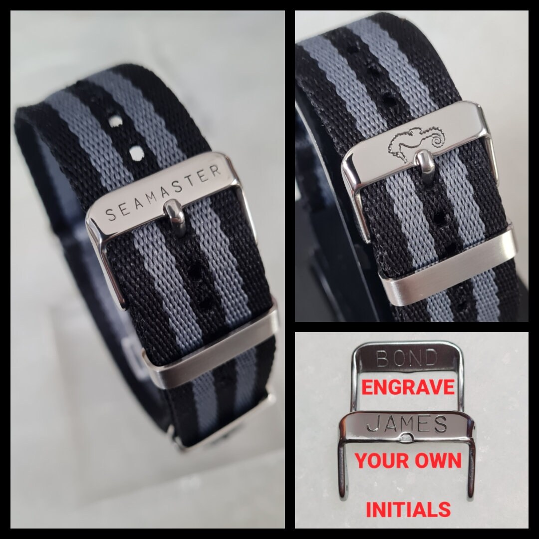 18mm 20mm 22mm SEAMASTER Watch Strap Buckle Military Ballistic Nylon ...