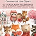 Cute Woodland Valentines Animals Clipart, Forest Friends Digital ...