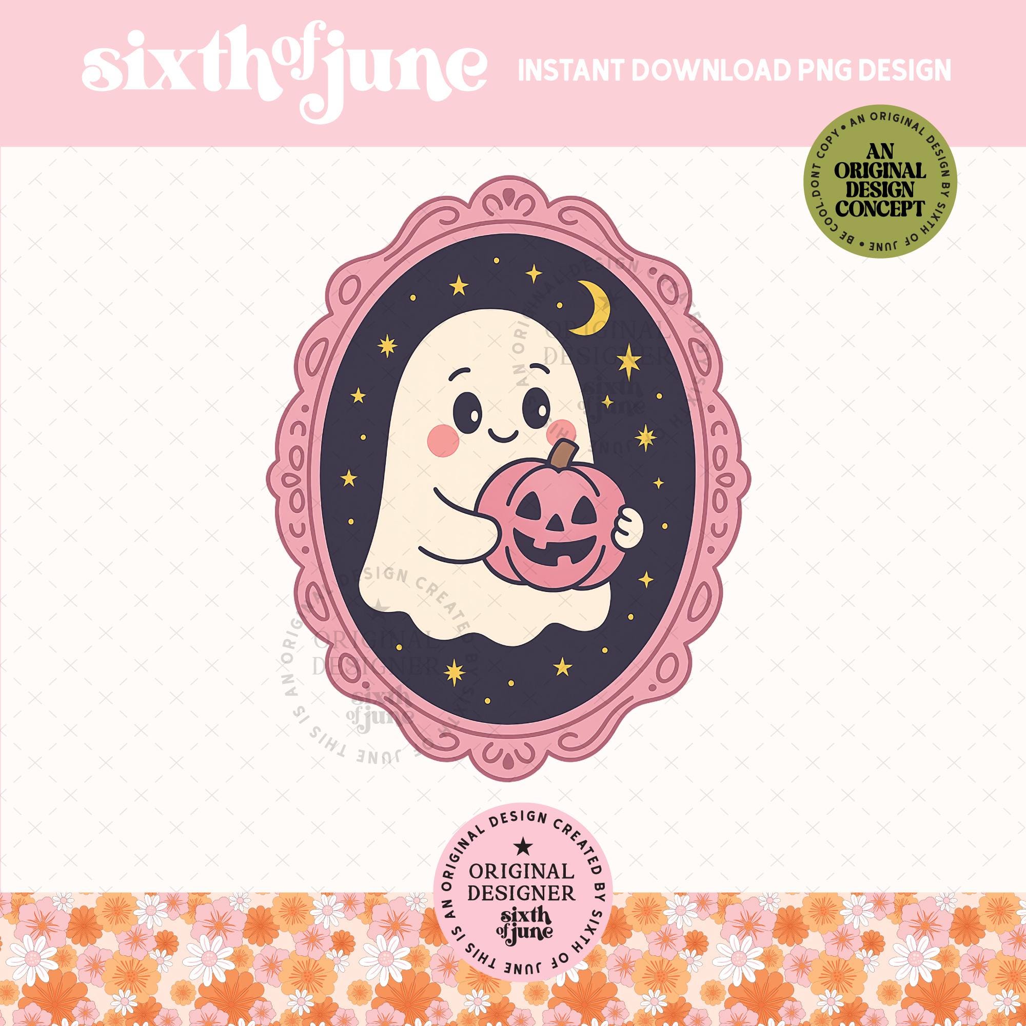 Cute Ghost Photo Frame PNG, Halloween Ghost PNG Design, Funny Ghost ...