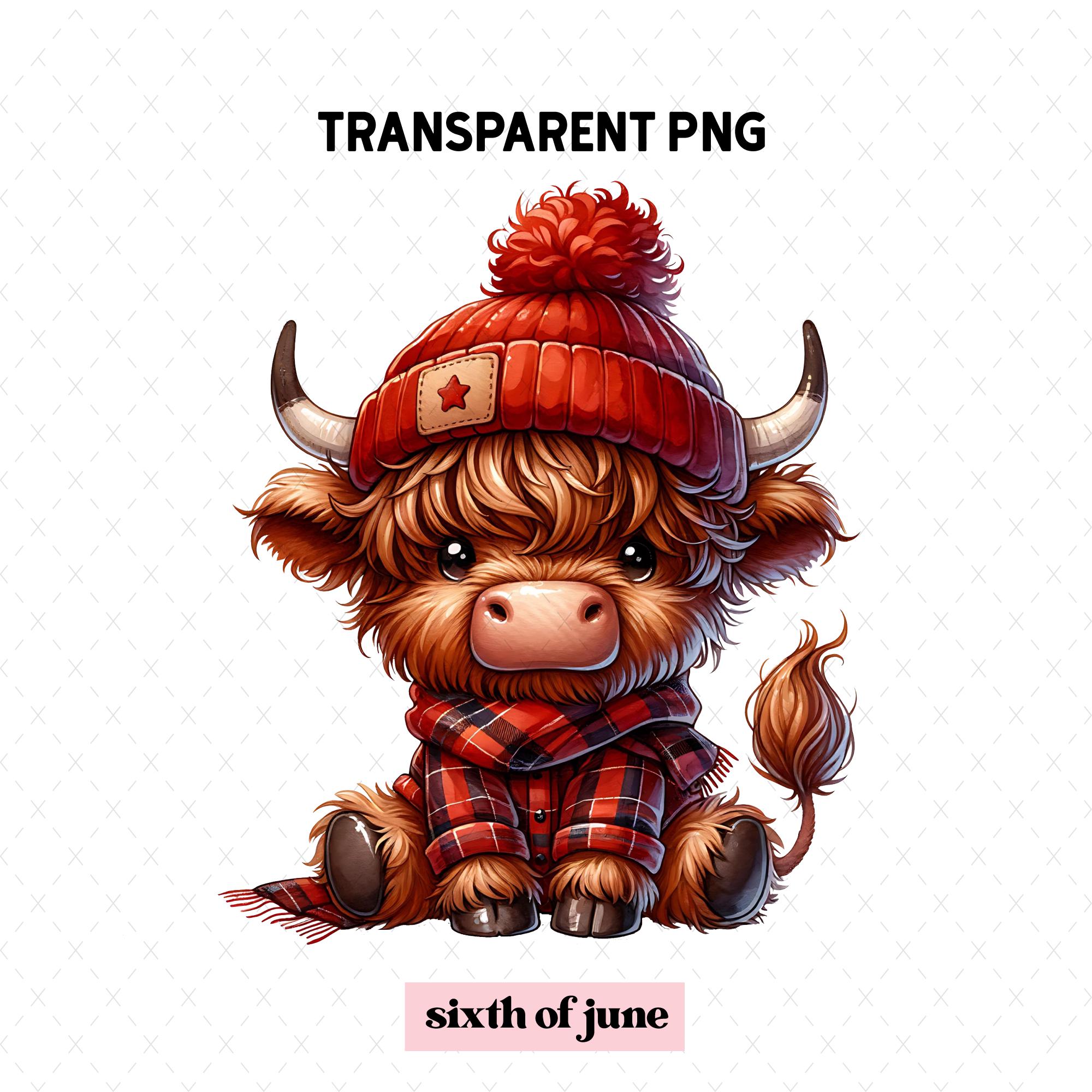 Cute Highland Cow Png, Highland Cow Design, Cow Sublimation, Western ...