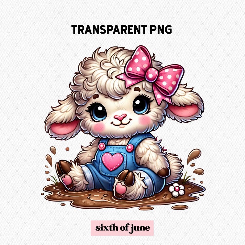 Baby Lamb Png, Farm Animal Png, Farm Png, Cute Muddy Lamb Png, Lamb ...