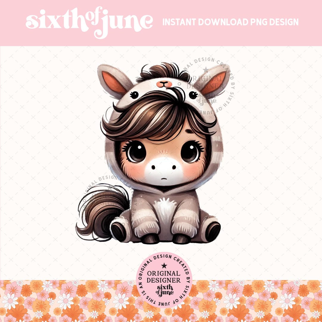 Cute Pony PNG, Kawaii Pony Clipart Design, Bunny Sublimation Design ...