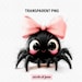 Cute Spider With Pink Bow PNG Design, Kawaii Halloween Sublimation ...