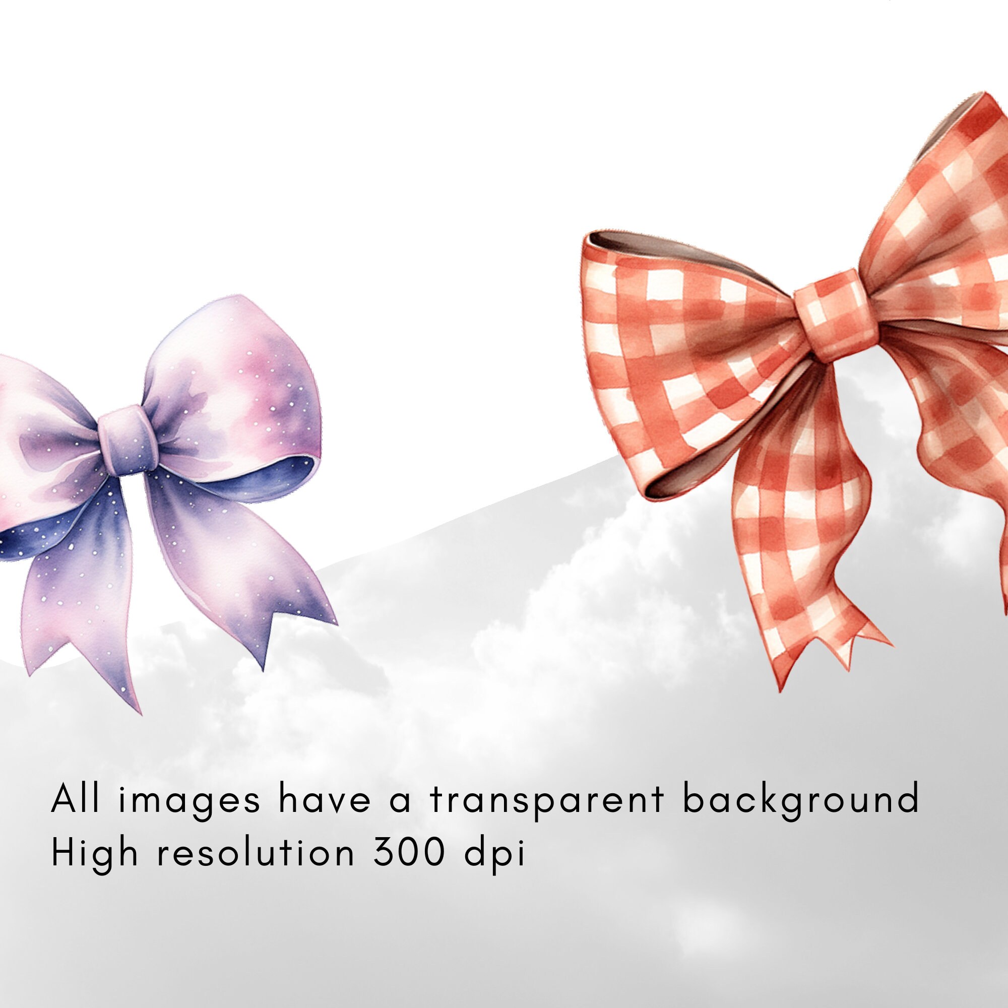 20 Watercolor Bows Clipart Bundle Bows Clipart Set-birthday Decor ...