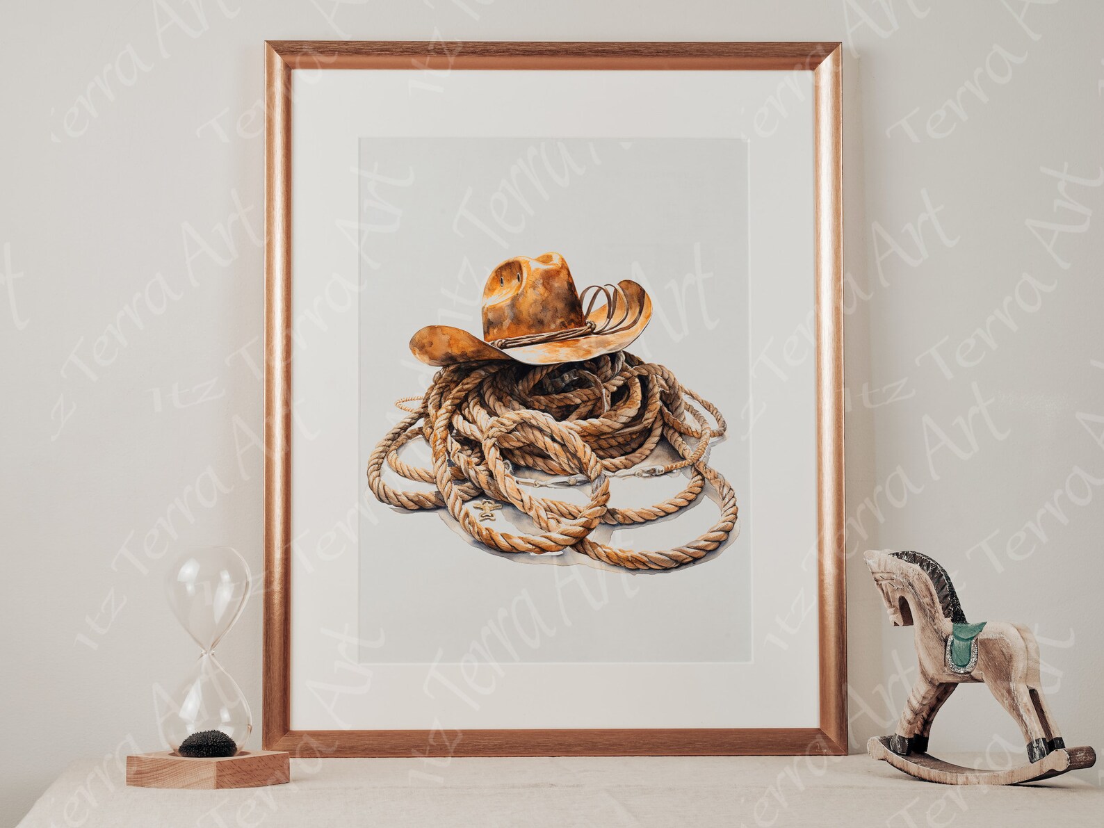 30 Cowboy Watercolor Clipart Bundle Png-cute Cowboy-wild West PNG ...