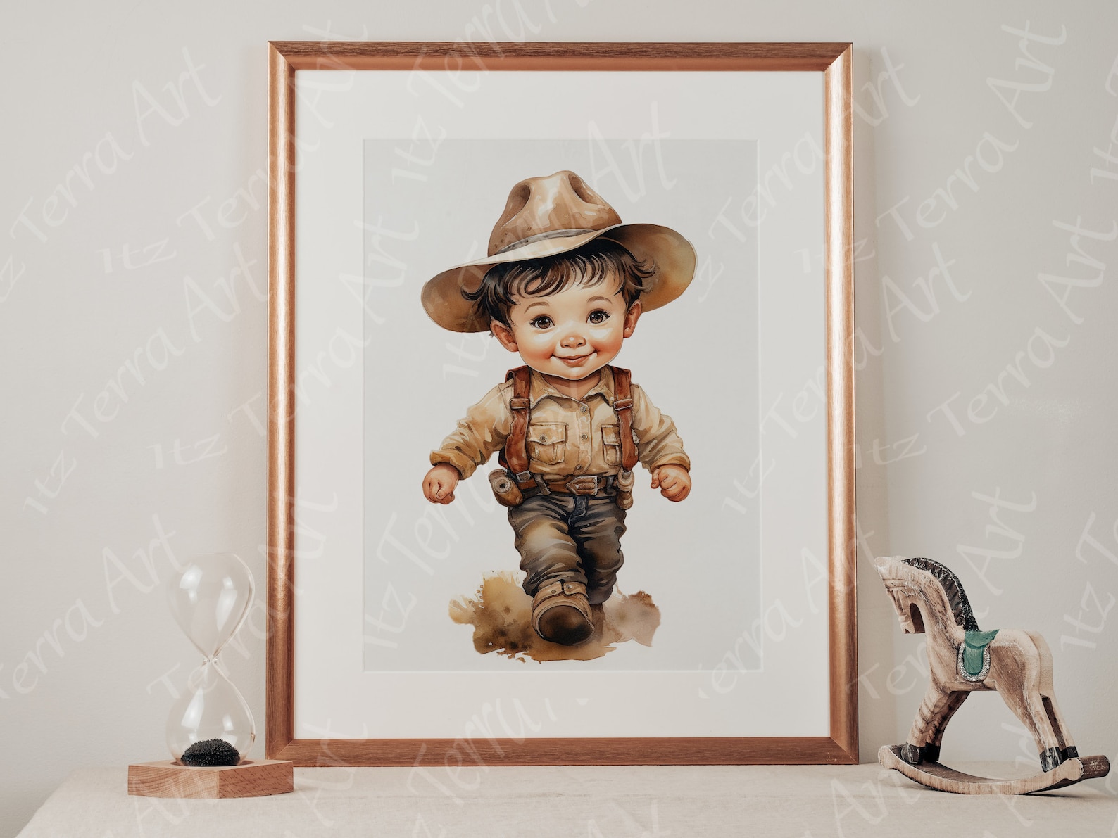30 Cowboy Watercolor Clipart Bundle Png-cute Cowboy-wild West PNG ...