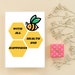 Bee Birthday Card | Instant Download, Kids Birthday Card, Printable 5x7 ...