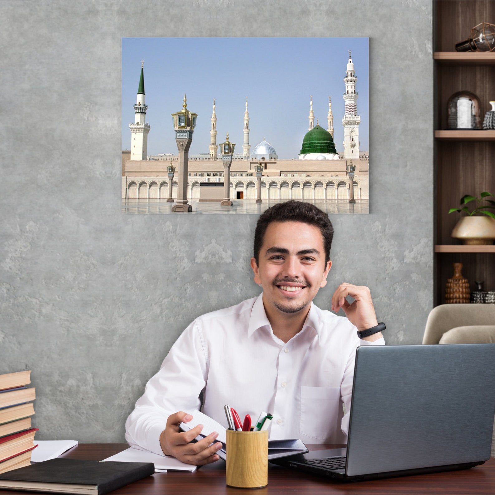 Masjid Nabawi Medina Painting Printing Art Islamic Wall Art Islamic ...