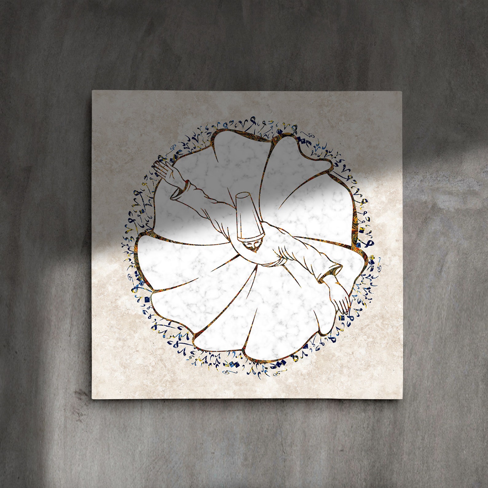 Whirling Dervish on Canvas Sufi Wall Art Sufi Dance Print Sufi Dervish ...