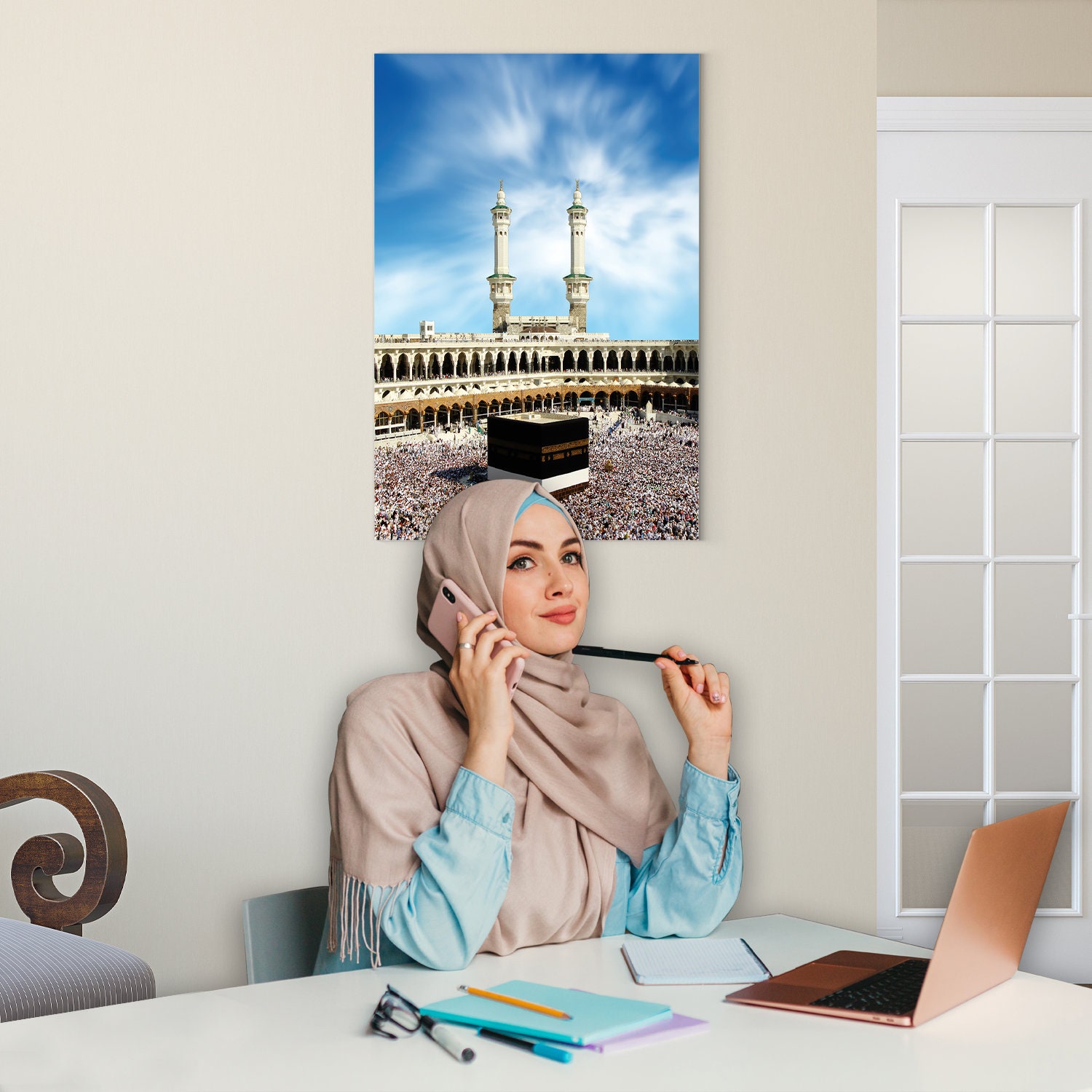 Handmade Kaaba Art Canvas Own a Unique Kaaba Inspired Masterpiece Big ...