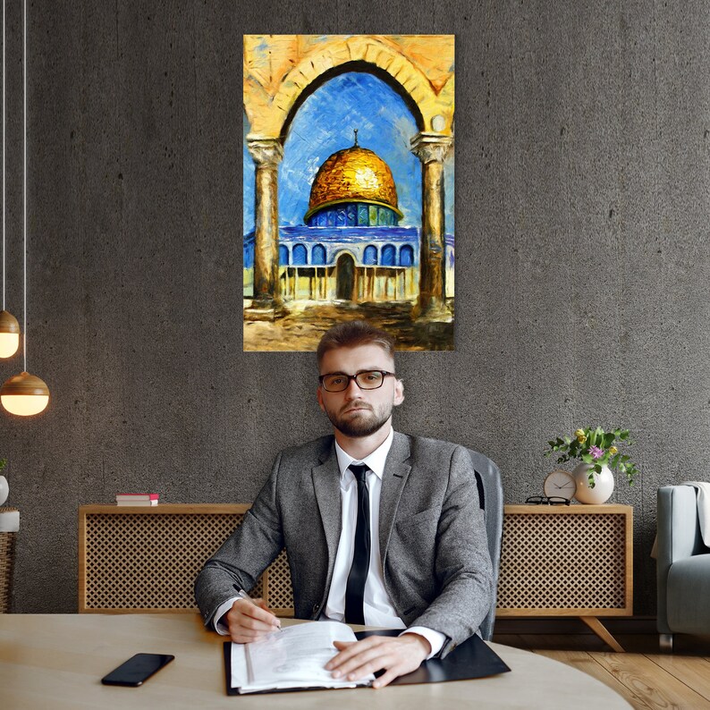 Al-aqsa Mosque Canvas Print: Islamic Home Decor Art - Etsy