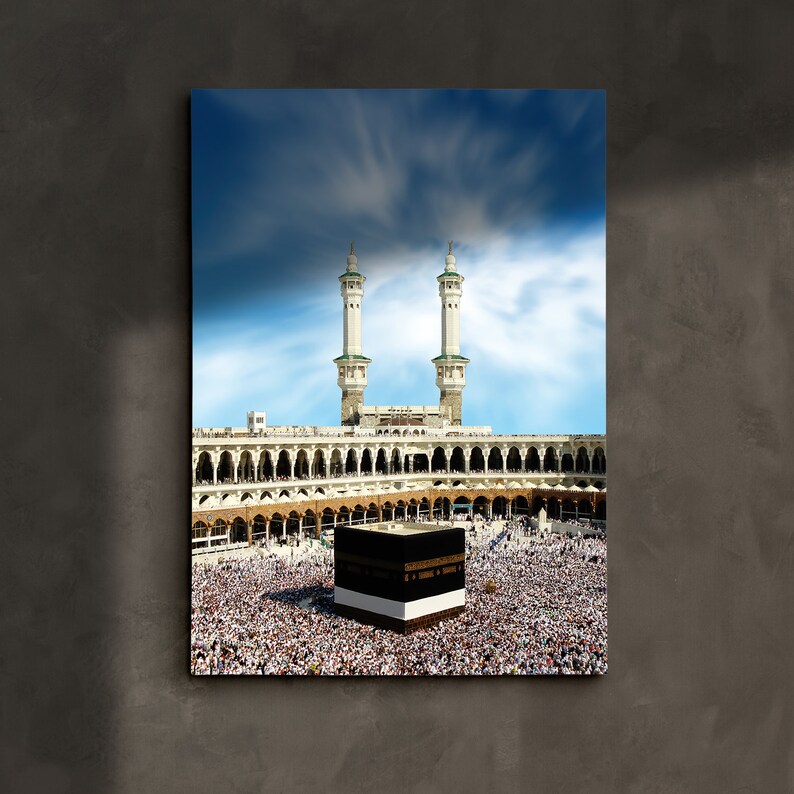 Handmade Kaaba Art Canvas Own a Unique Kaaba Inspired Masterpiece Big ...