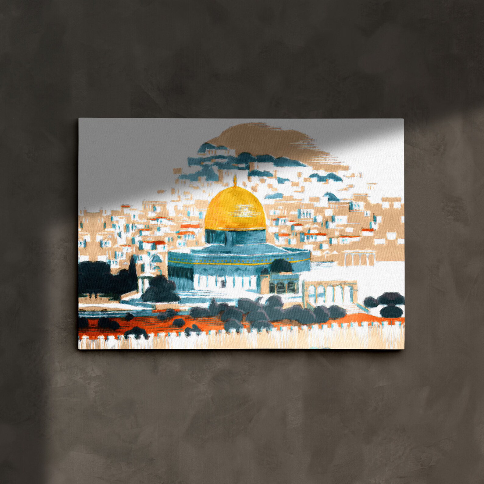 Masjid Al Aqsa Wall Art Palestine Palestine Art Dome of the - Etsy