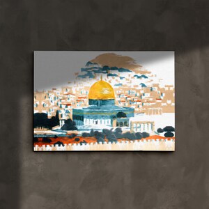 Masjid Al Aqsa Wall Art Palestine Palestine Art Dome of the - Etsy