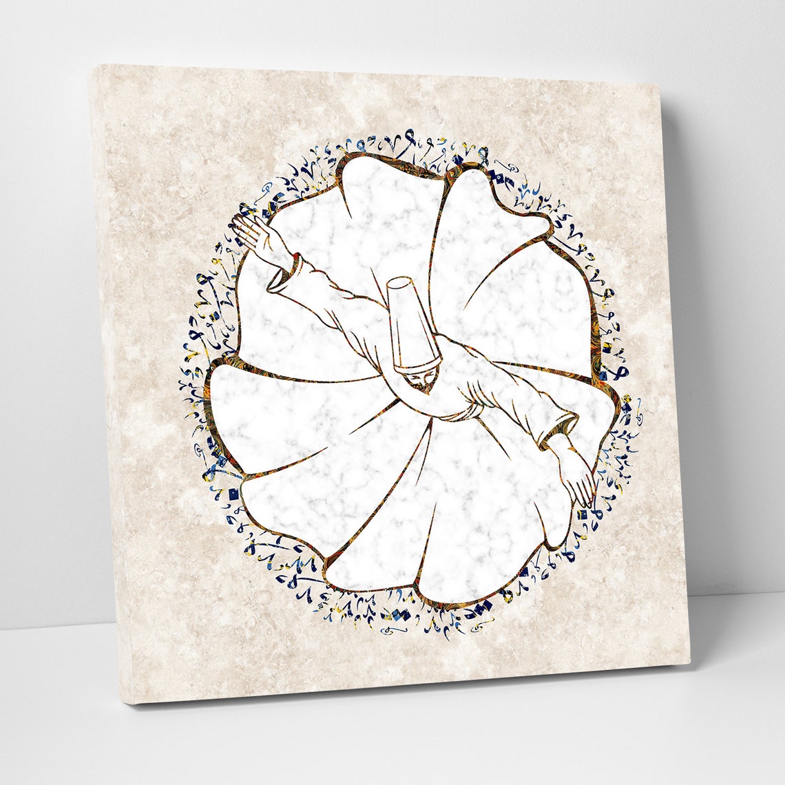 Whirling Dervish on Canvas Sufi Wall Art Sufi Dance Print Sufi Dervish ...