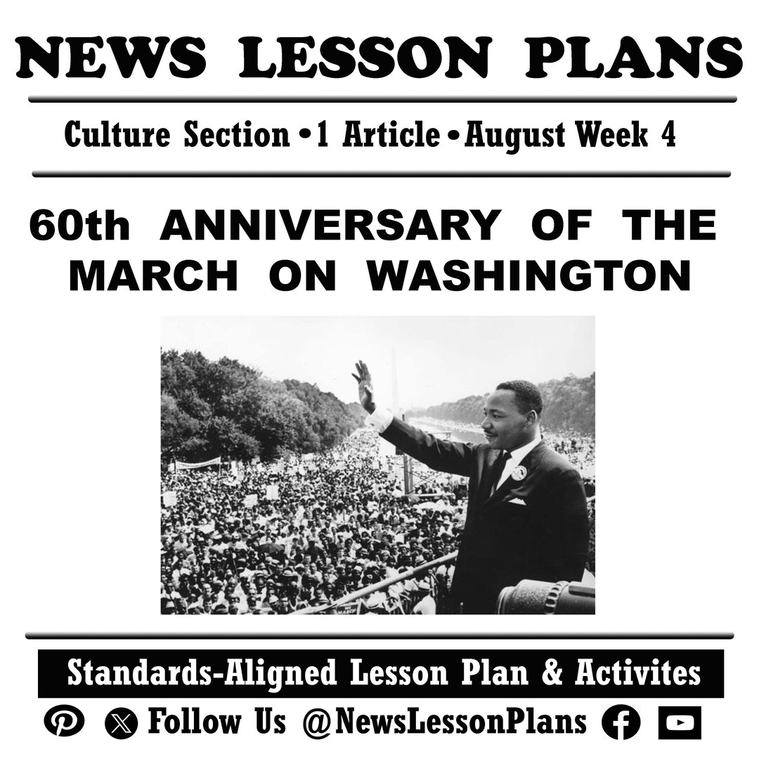 Current Event Lesson Plan for Reading Comprehension Practice_mlk March ...