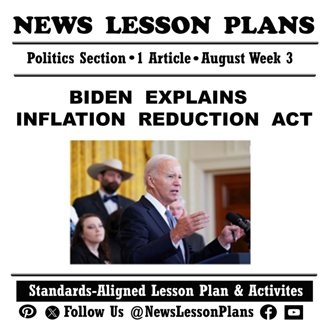 Politics_lesson Plan on Inflation Reduction Act_current Events News ...