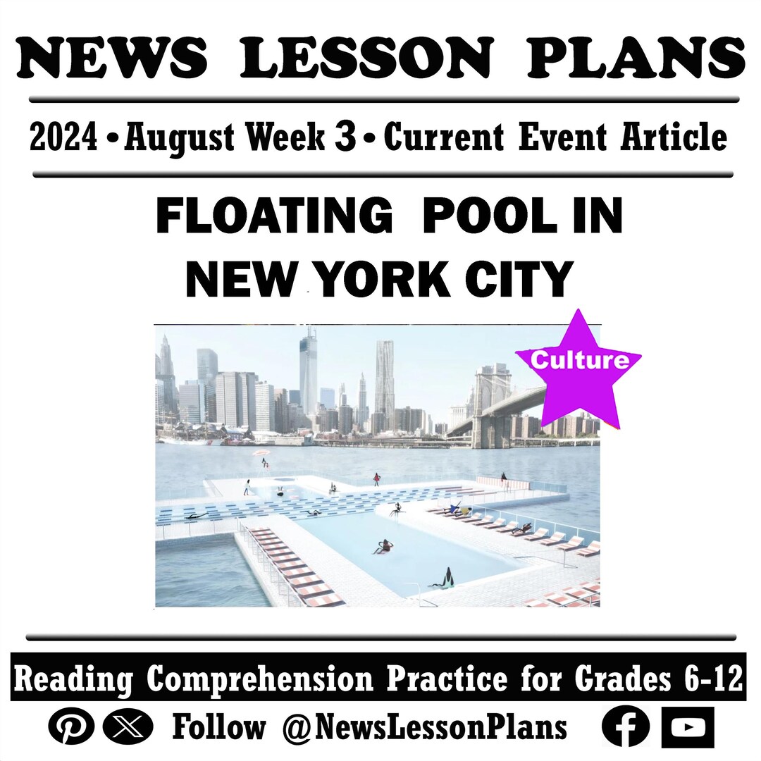 Current Event Lesson Plan for Reading Comprehension Practice_floating ...