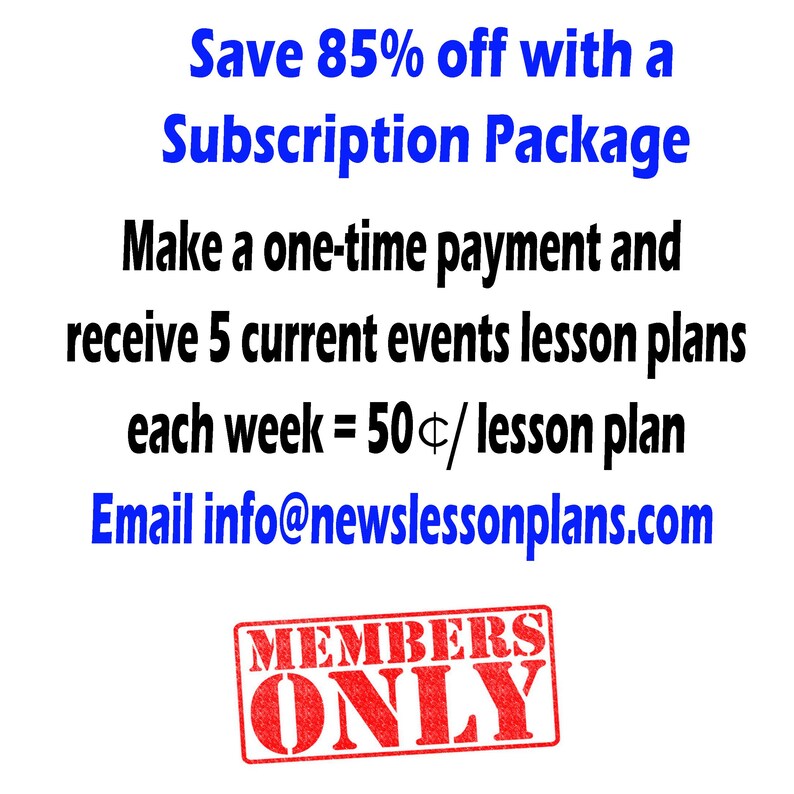 Current Event Lesson Plan for Reading Comprehension Practice_first ...