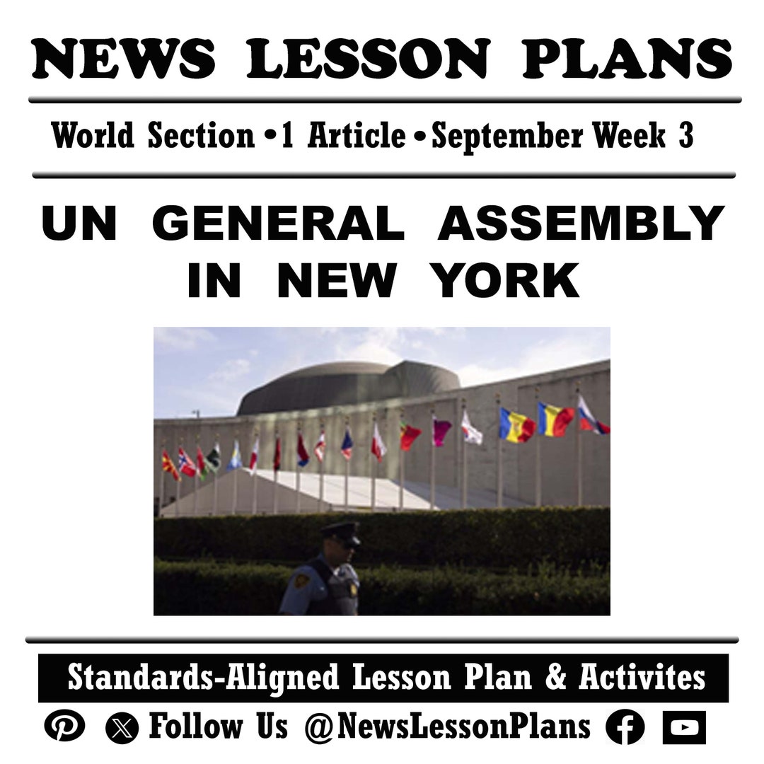 Current Event Lesson Plan for Reading Comprehension Practice_un General ...