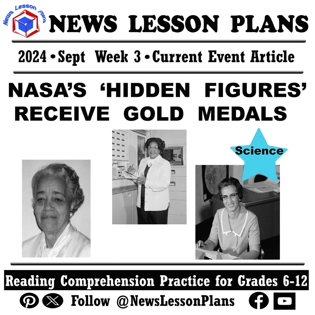 Current Event Lesson Plan for Reading Comprehension Practice_nasa’s ...