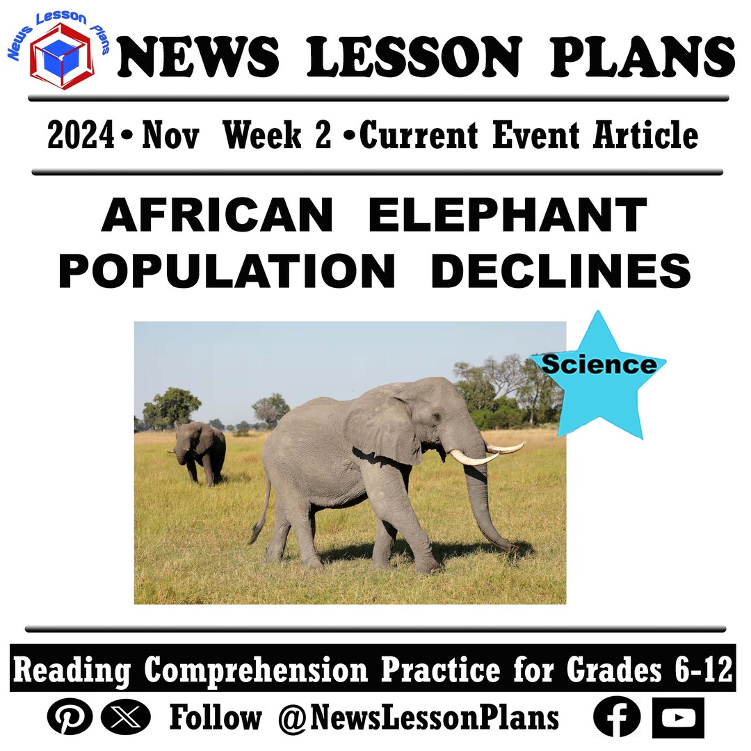 PDF Lesson Plan for Reading Comprehension Practice_african Elephant ...