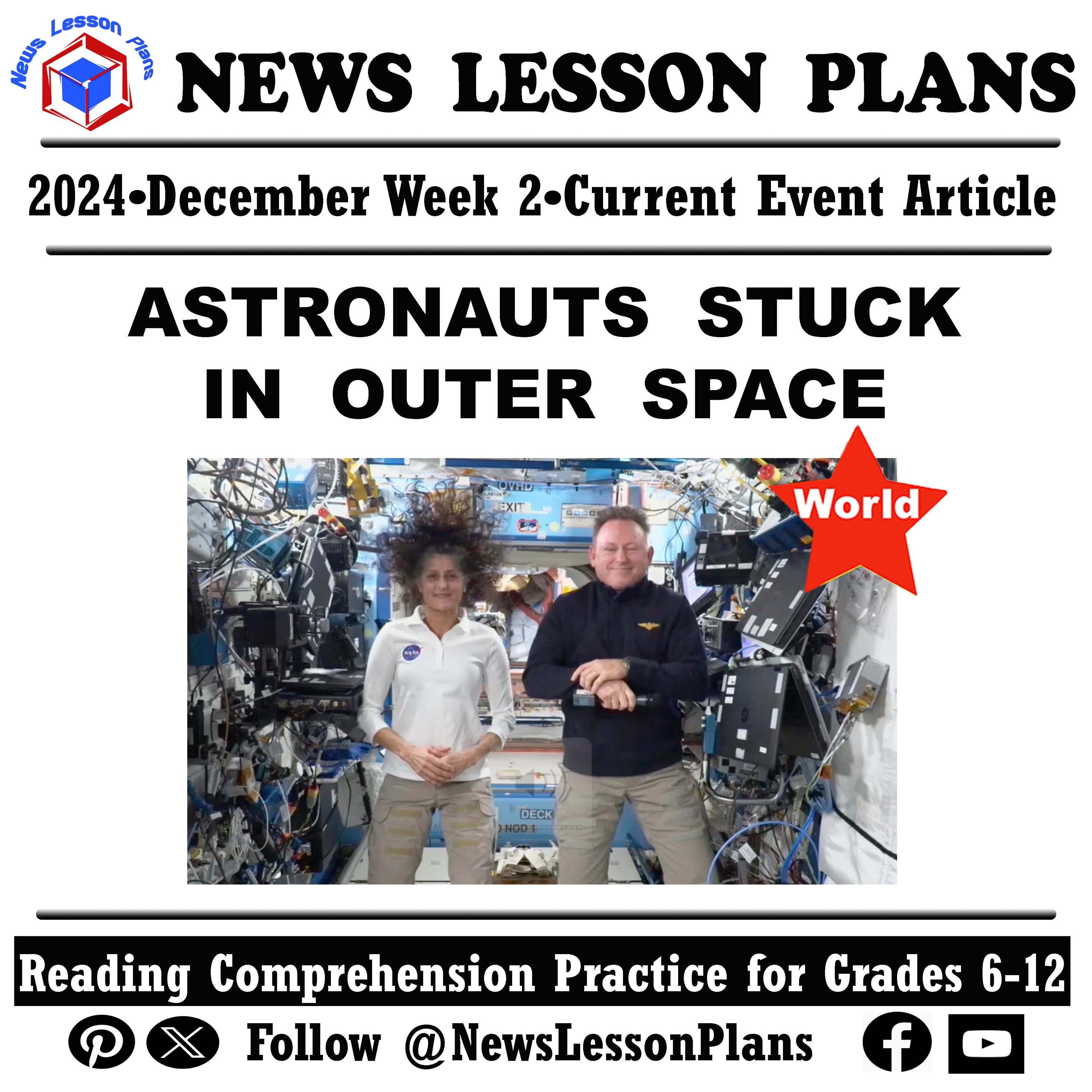 PDF Lesson Plan for Reading Comprehension Practice_nasa Astronauts ...