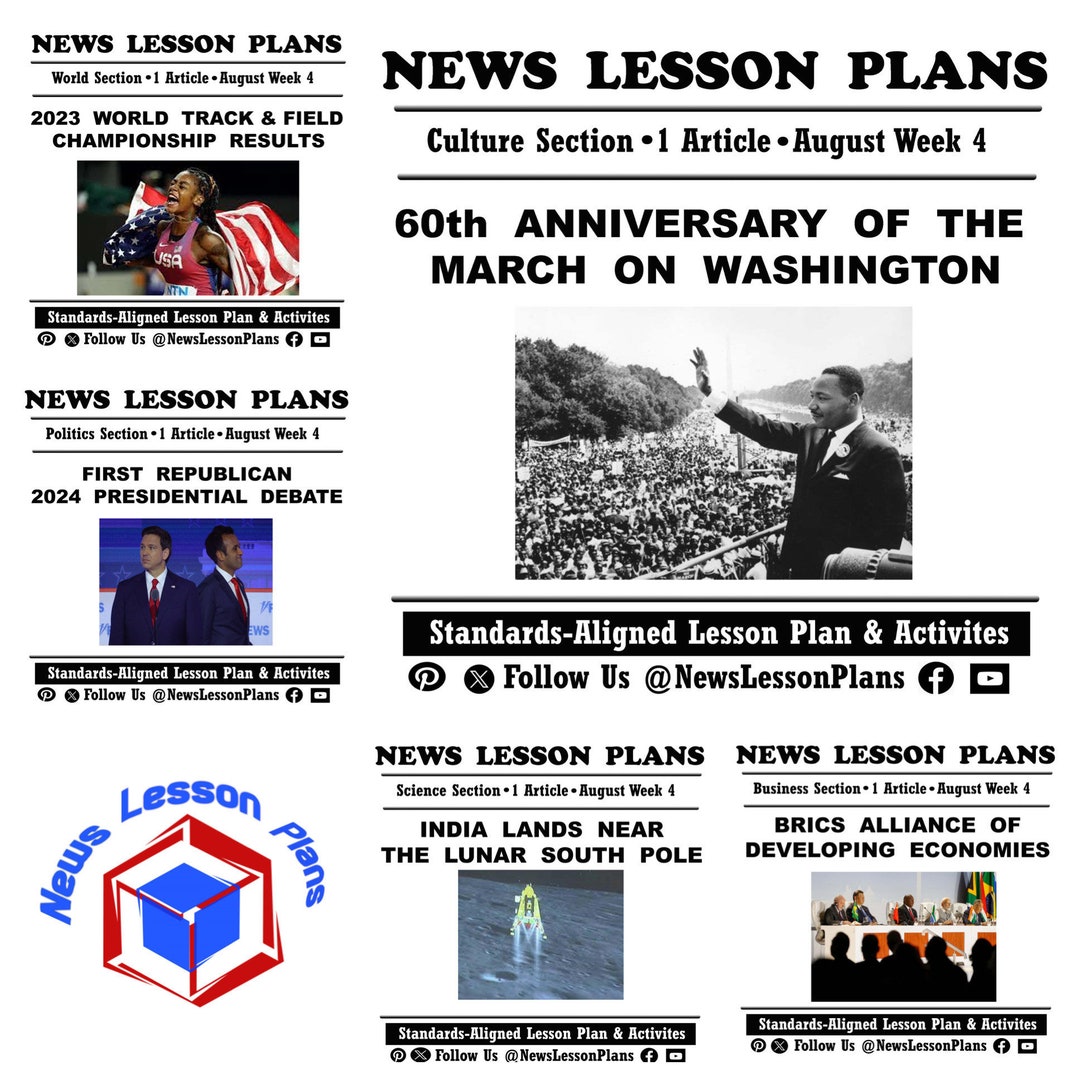 Bundle_five Lesson Plans of Current Events News Articles for Middle ...