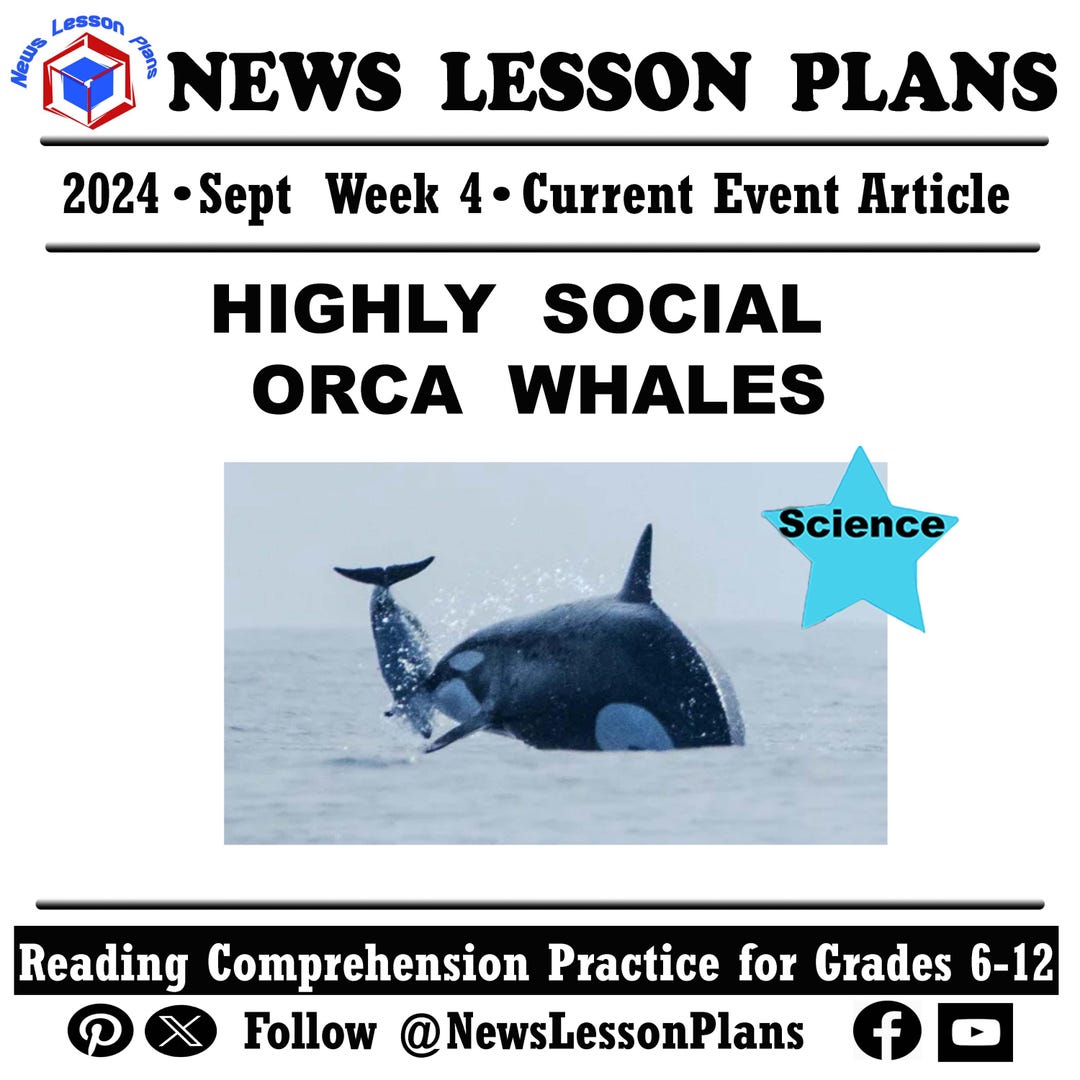 Current Event Lesson Plan for Reading Comprehension Practice_highly ...