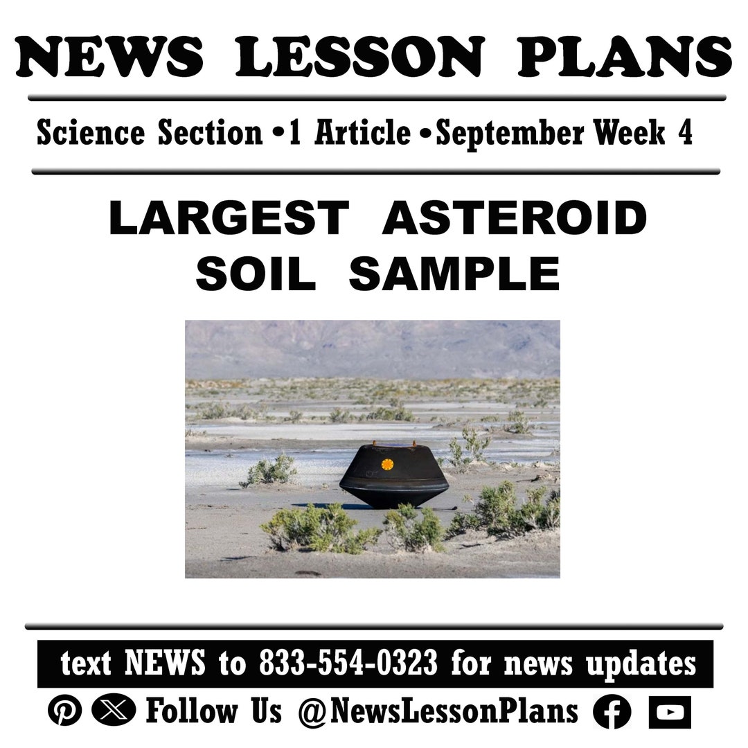 Science_lesson Plan of NASA Collected Largest Asteroid Soil Sample ...