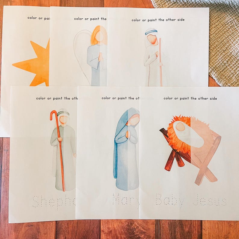 Nativity Activity Study Unit Preschool and Kindergarten for Winter ...