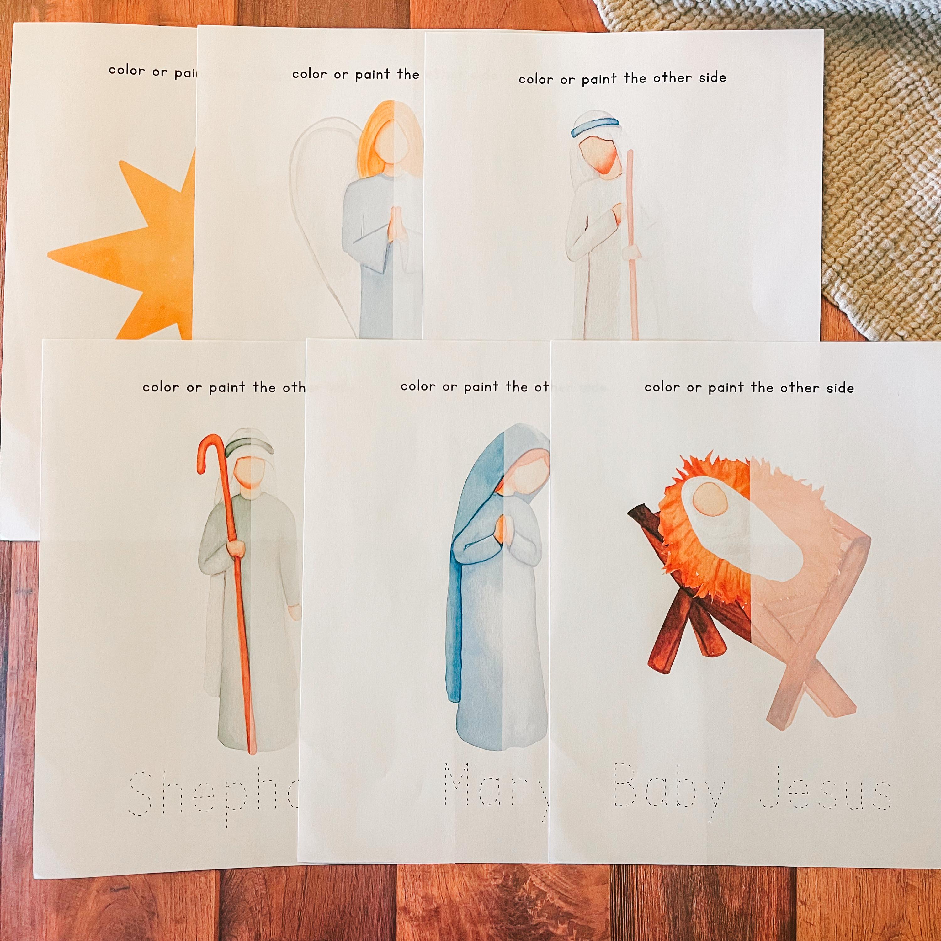 Nativity Activity Study Unit Preschool and Kindergarten for Winter ...