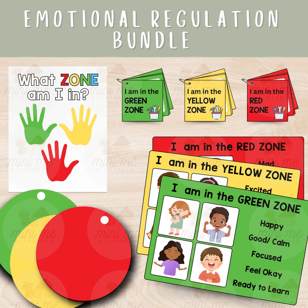 Emotional and Feeling Regulation Bundle With Calming Strategies ...