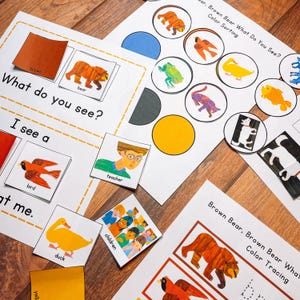Brown Bear Activity Bundle: Montessori Educational Game (digital ...