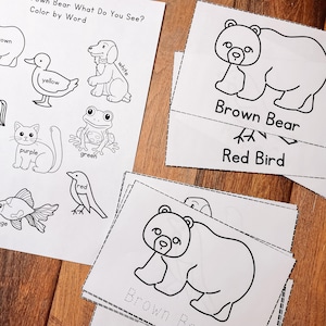 Brown Bear Activity Bundle: Montessori Educational Game (digital ...