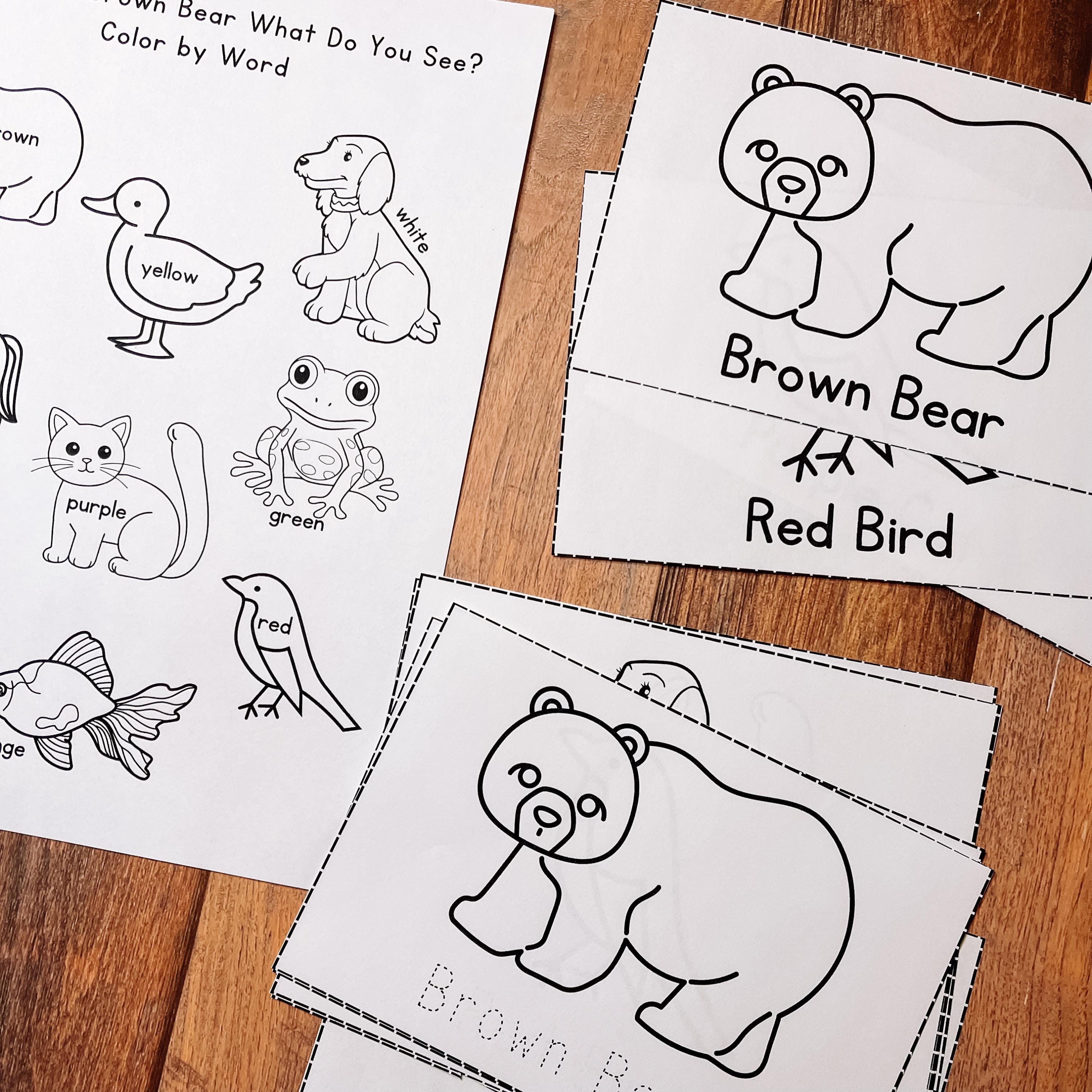 Brown Bear Activity Bundle: Montessori Educational Game (digital ...